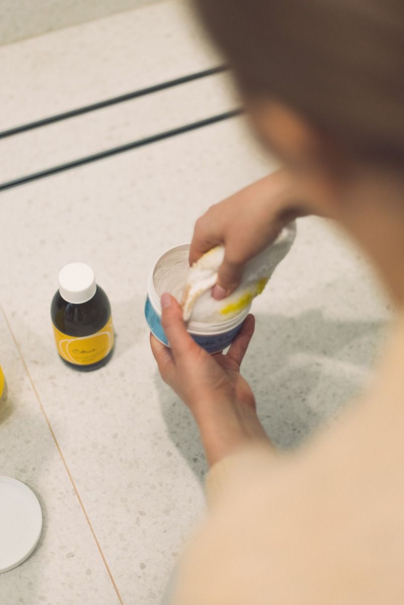 Tile & Grout Cleaner - Non-Toxic Marble Paste