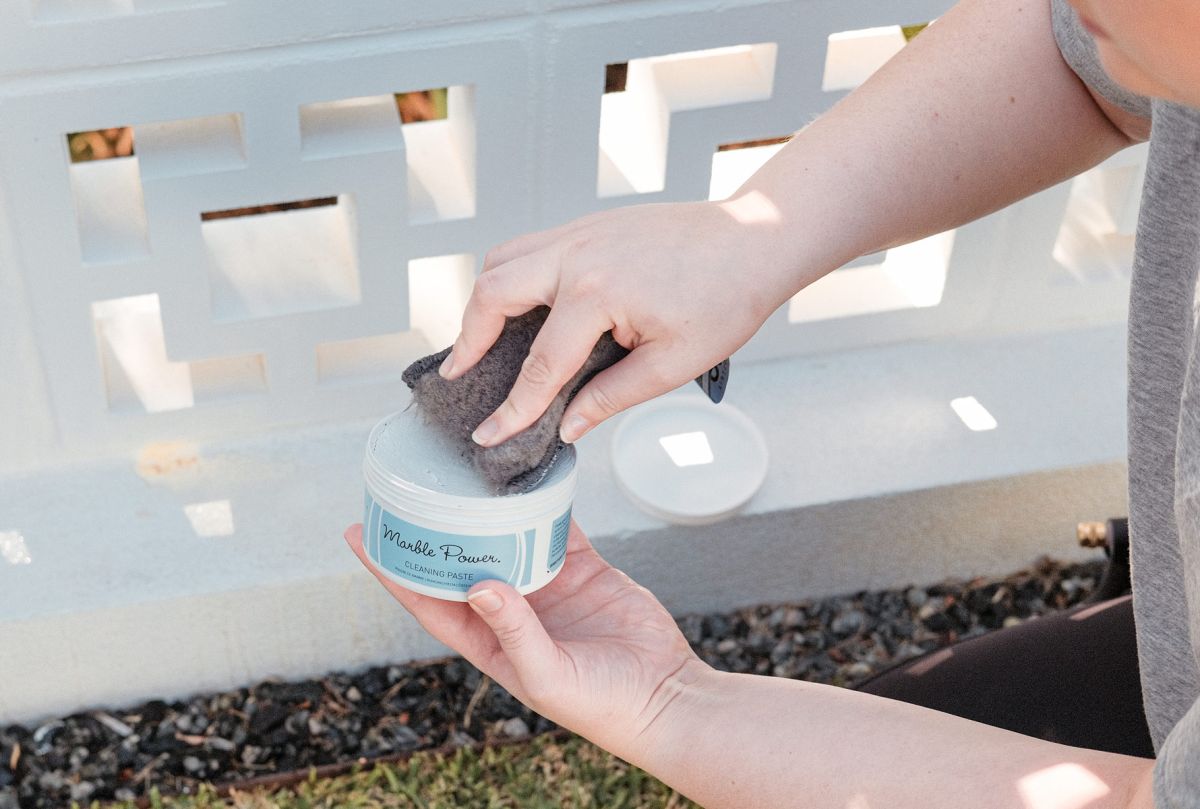 Tile & Grout Cleaner - Non-Toxic Marble Paste